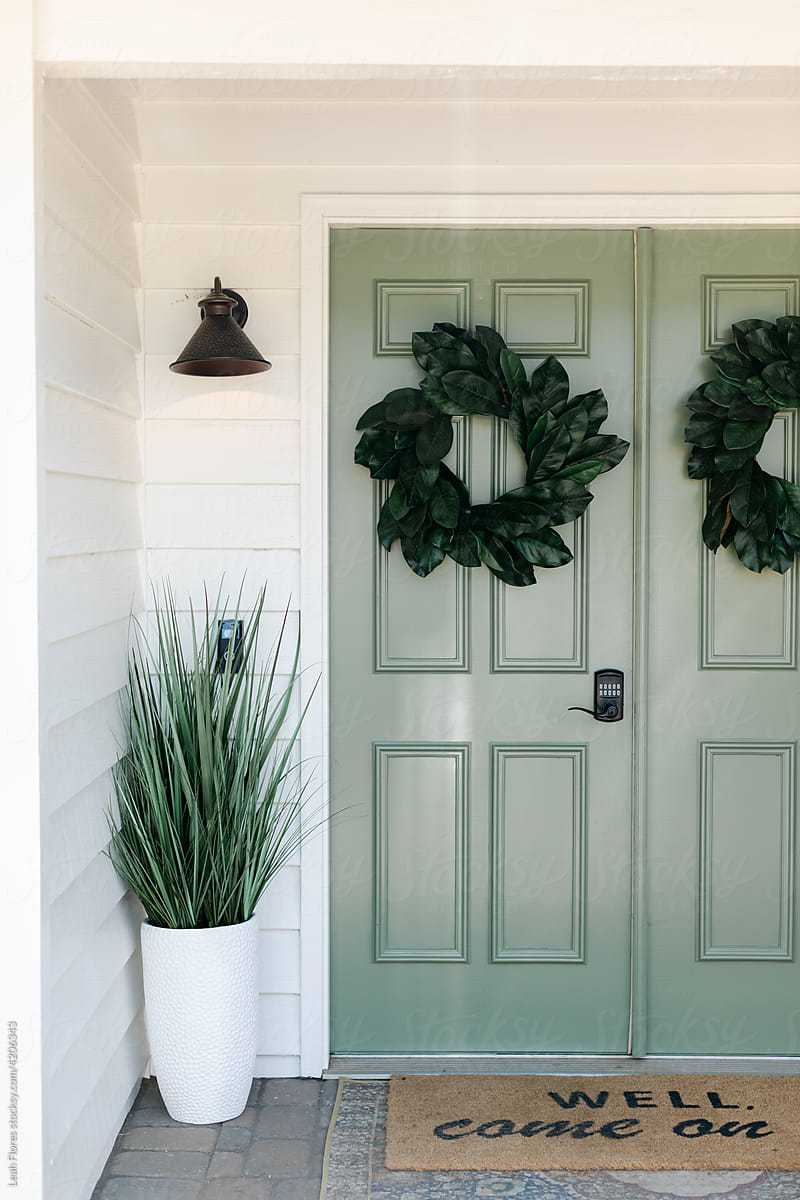 "Cute Front Porch Of Home" by Stocksy Contributor "Leah Flores" - Stocksy