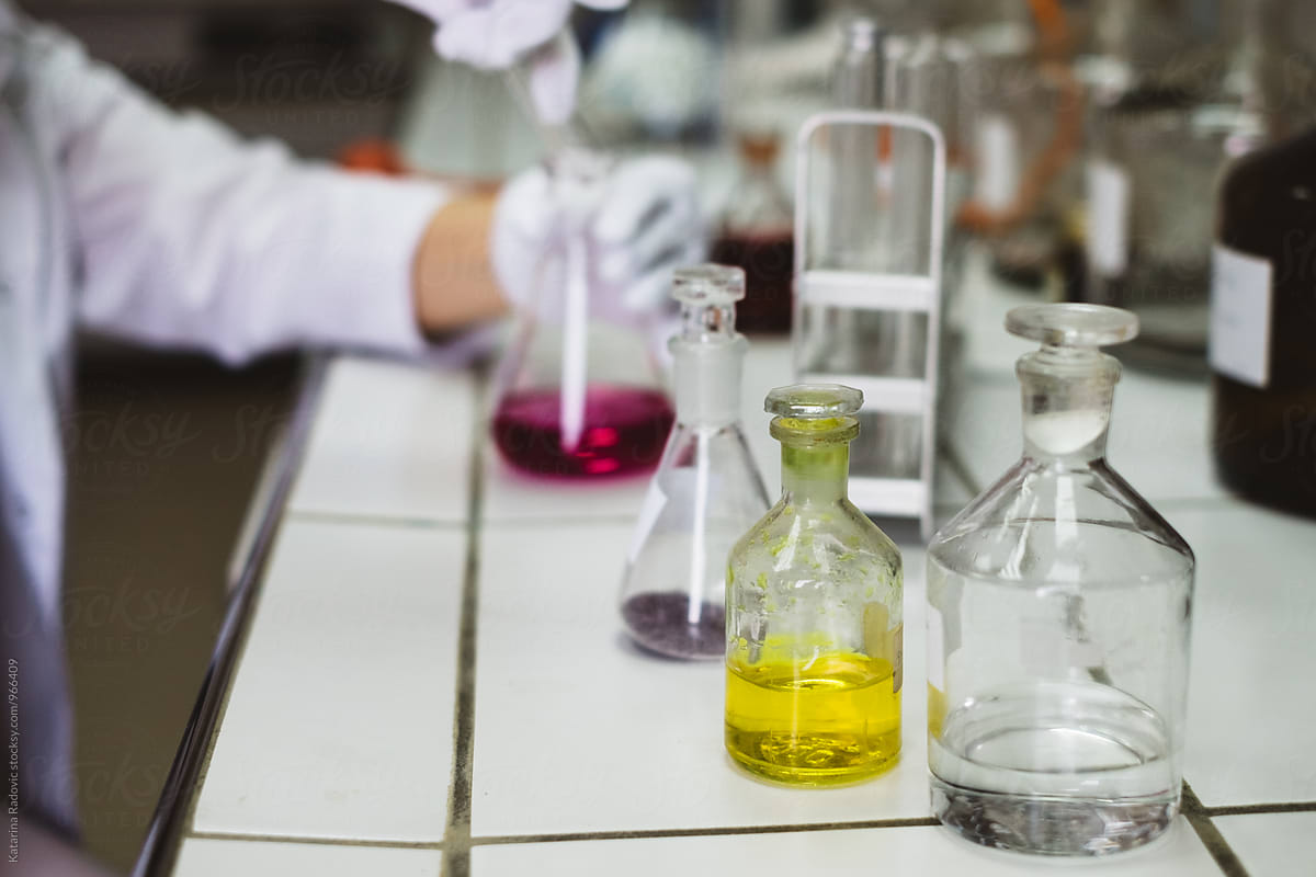 "Colourful Substances In The Lab" by Stocksy Contributor "Katarina ...