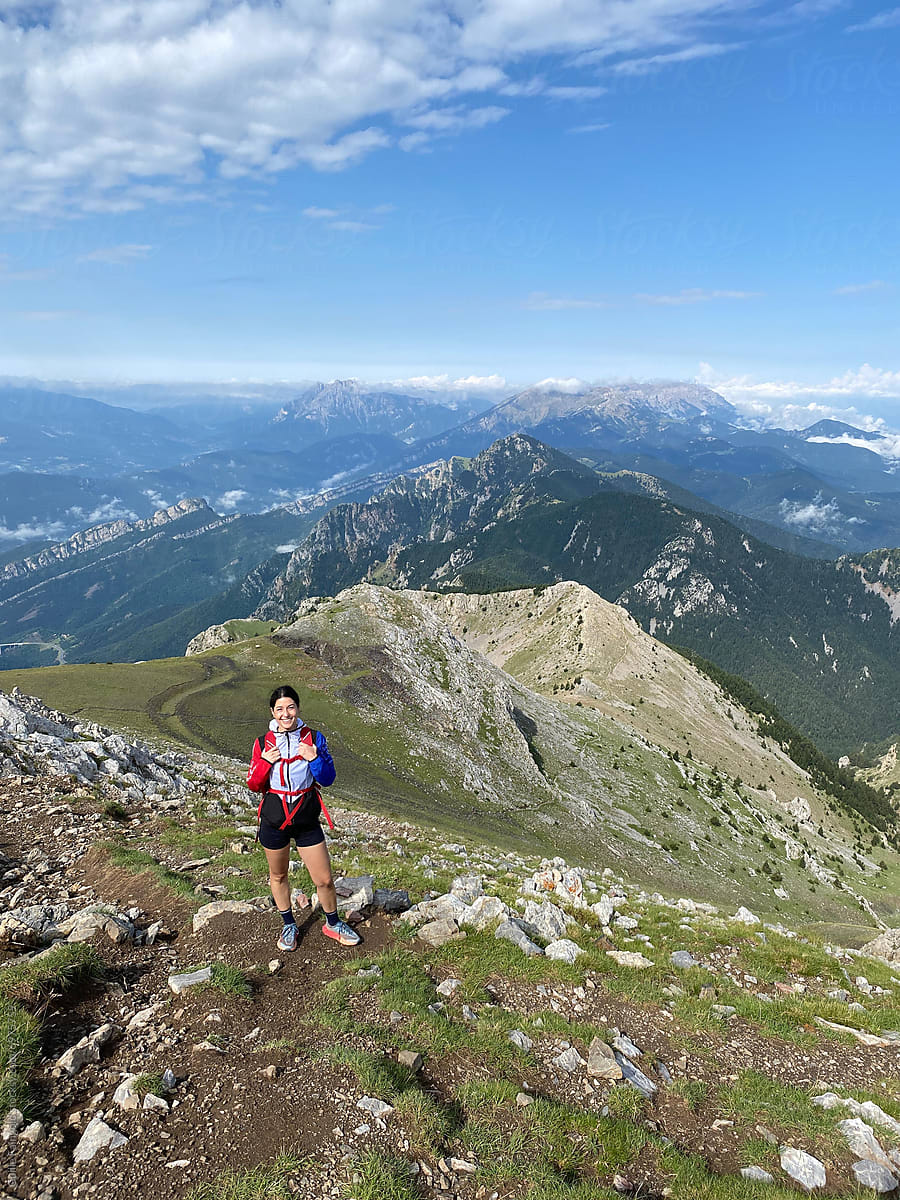 "Smiling Portrait In A Scenic Mountain Adventure" by Stocksy ...