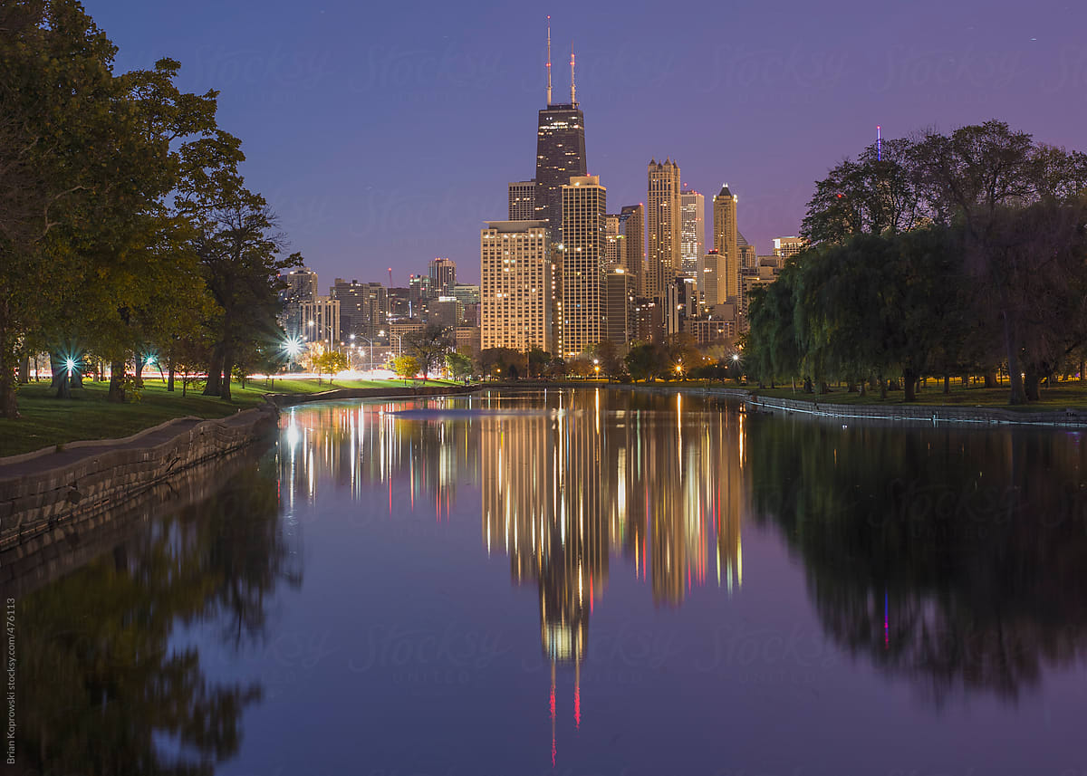 "Pond In The City" by Stocksy Contributor "Brian Koprowski" - Stocksy