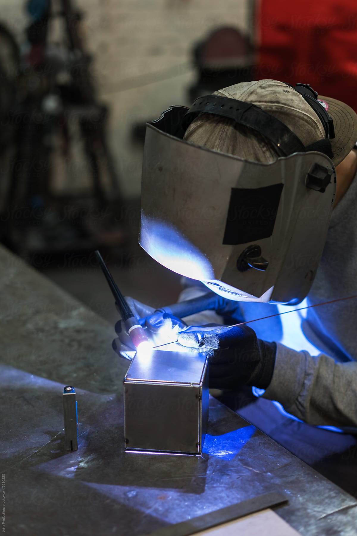 "Tig Welder At Work" by Stocksy Contributor "Walter and Deb Hodges ...