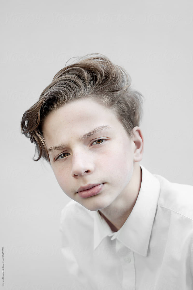 "High Key Portrait Of A Male Teenager" by Stocksy Contributor "James ...