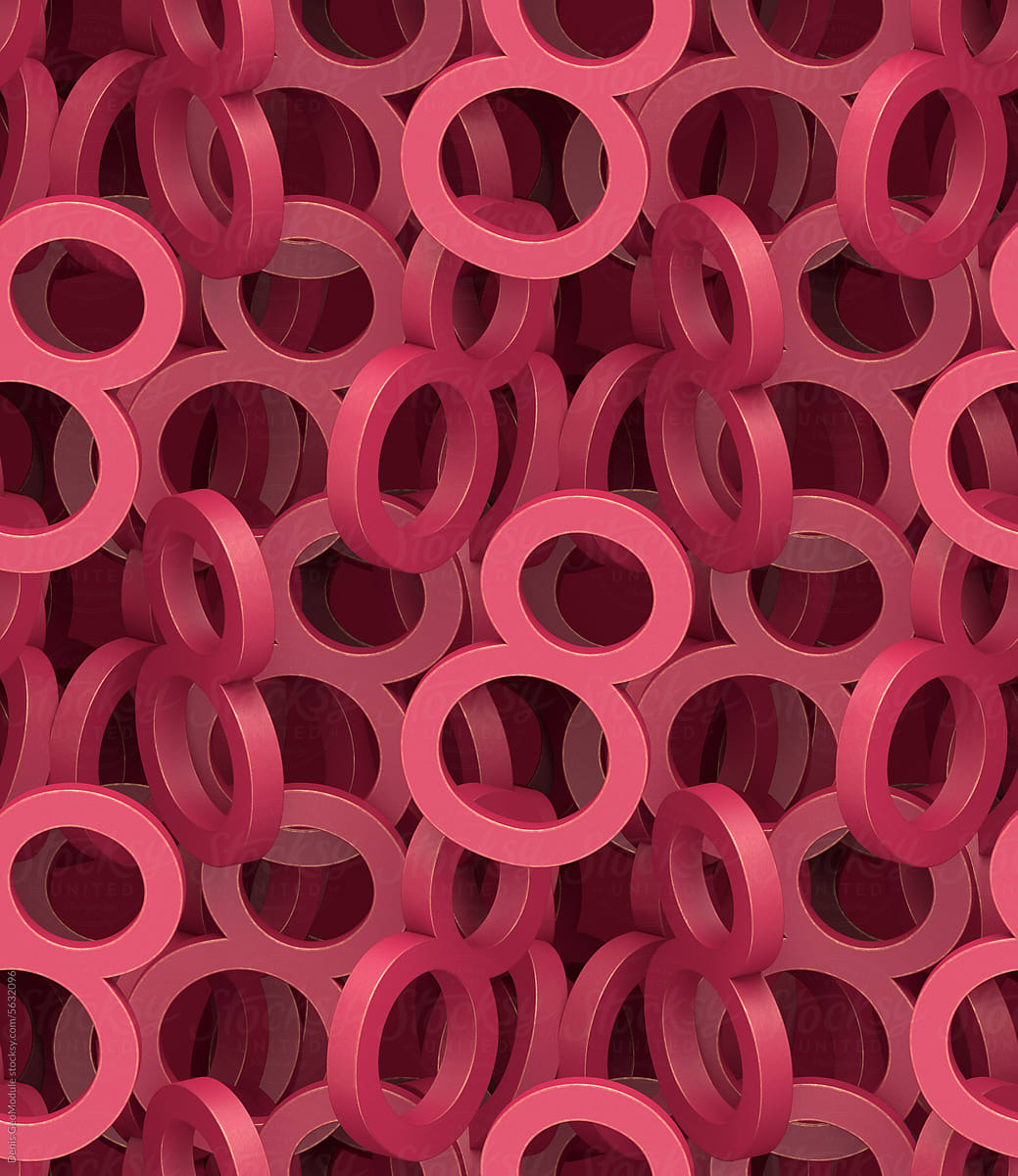 "Wallpaper Geometric Art Of Red Number Eight." by Stocksy Contributor ...