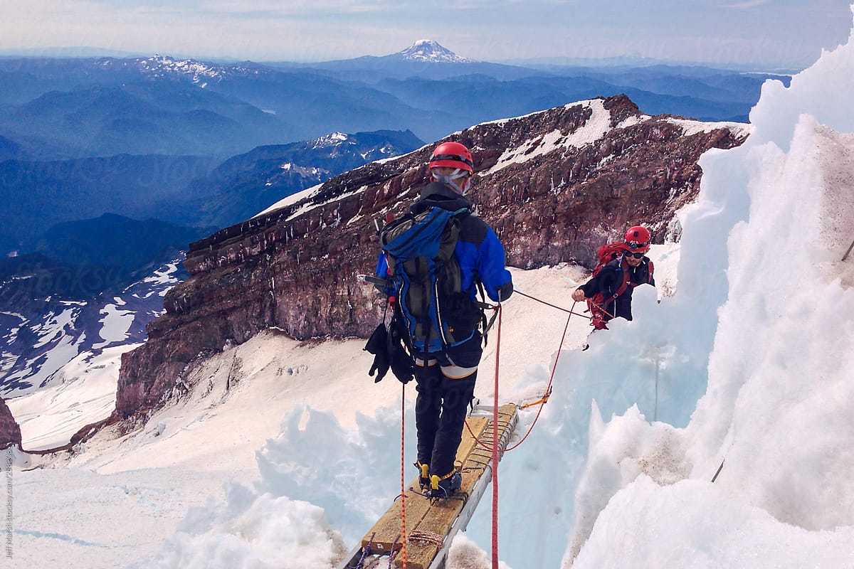 "Crevasse Crossing" by Stocksy Contributor "Jeff Marsh" - Stocksy