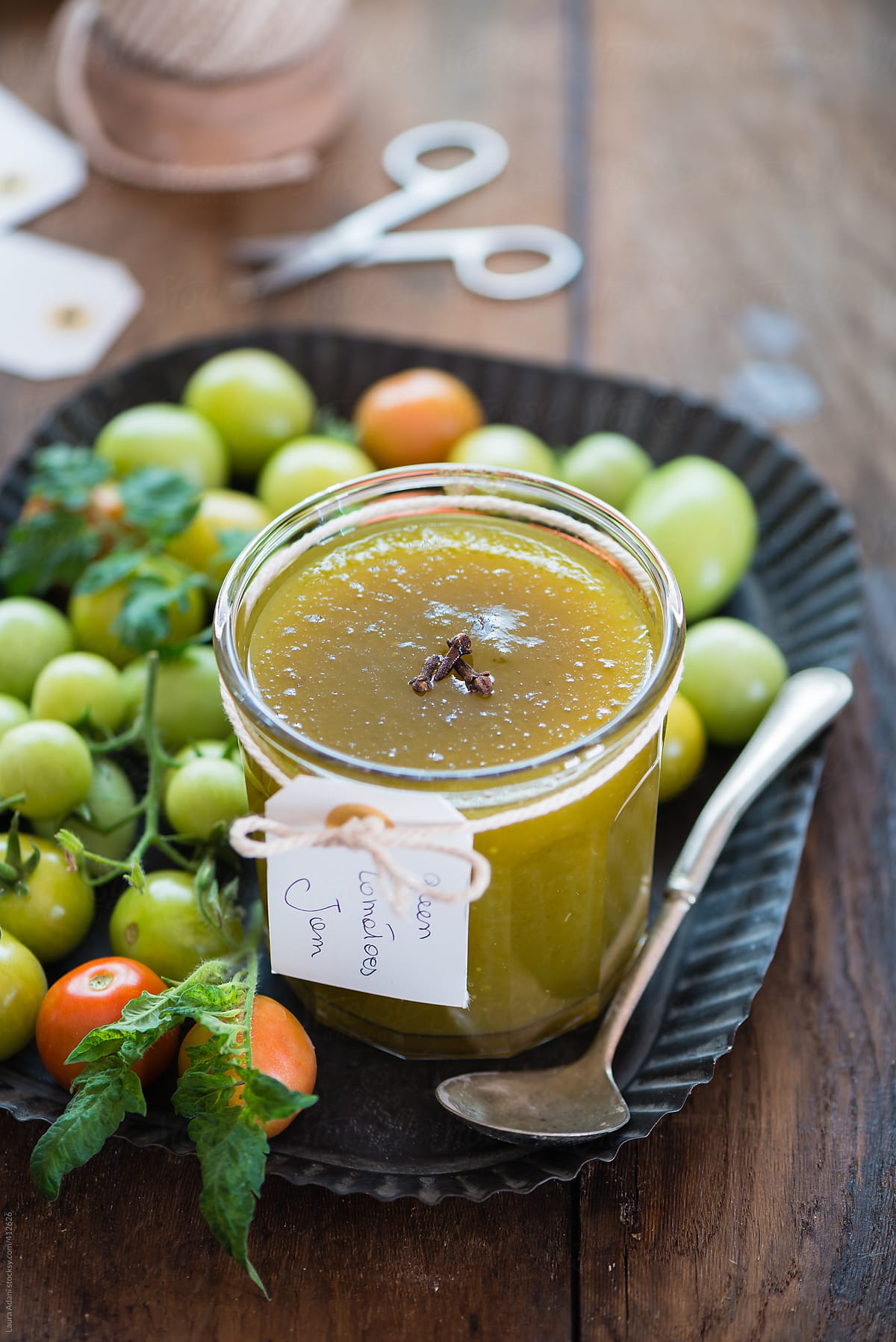 "Green Tomatoes Jam" by Stocksy Contributor "Laura Adani" - Stocksy