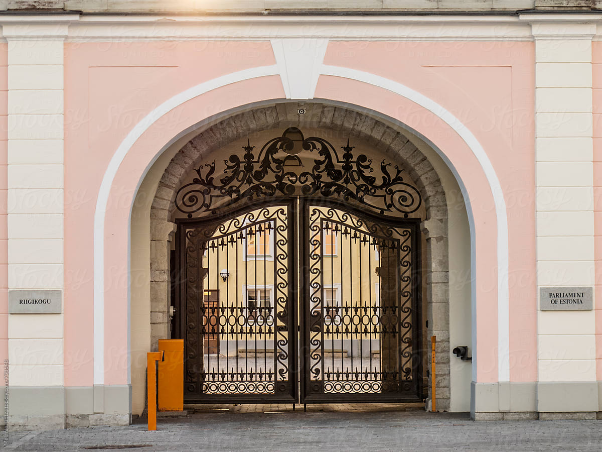 "Entrance Gate Of The Estonian Parliament (Riigikogu)" by Stocksy ...