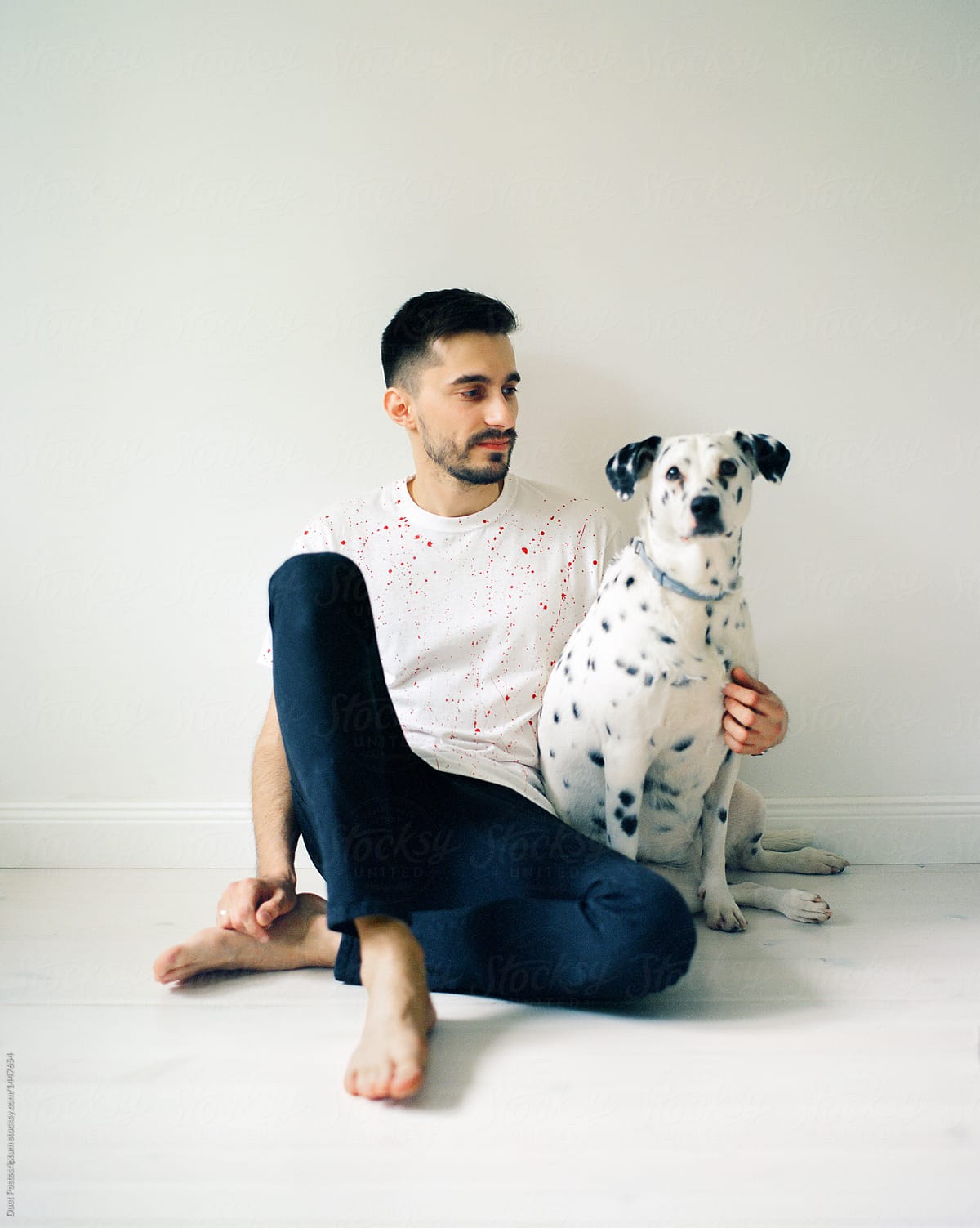 "Man With Dog On Floor" by Stocksy Contributor "Duet Postscriptum ...