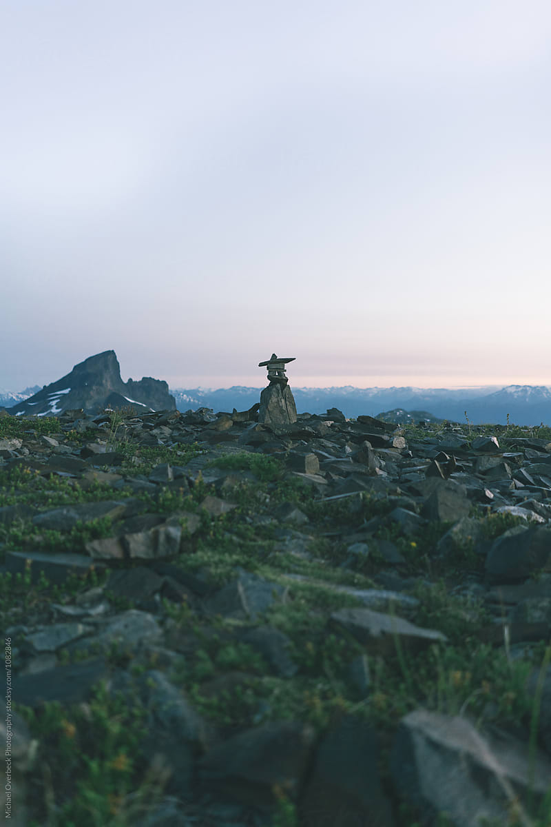 "Inukshuk" by Stocksy Contributor "Michael Overbeck Photography" - Stocksy