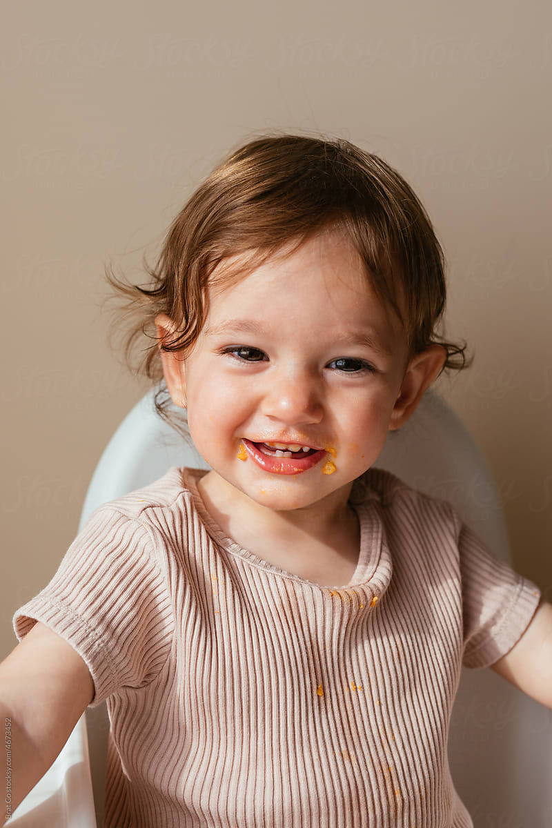 "Messy Baby Girl" by Stocksy Contributor "Brat Co" - Stocksy