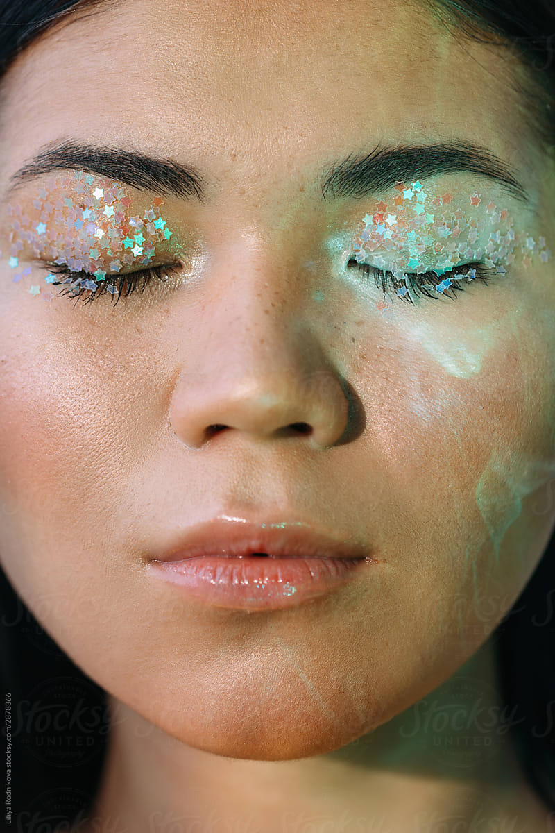 "Beauty Portrait With Little Stars Make Up" by Stocksy Contributor ...