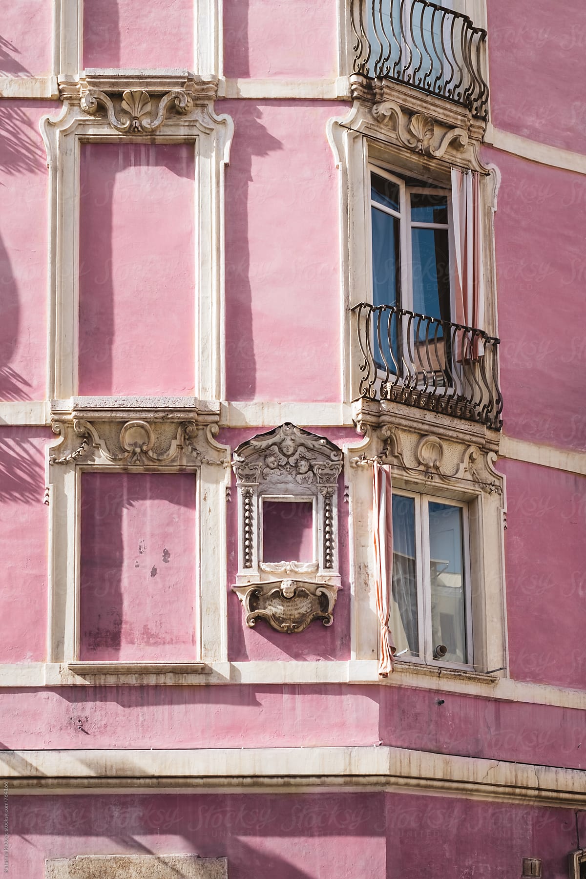 "Beautiful Pastel Pink Building" by Stocksy Contributor "Katarina ...