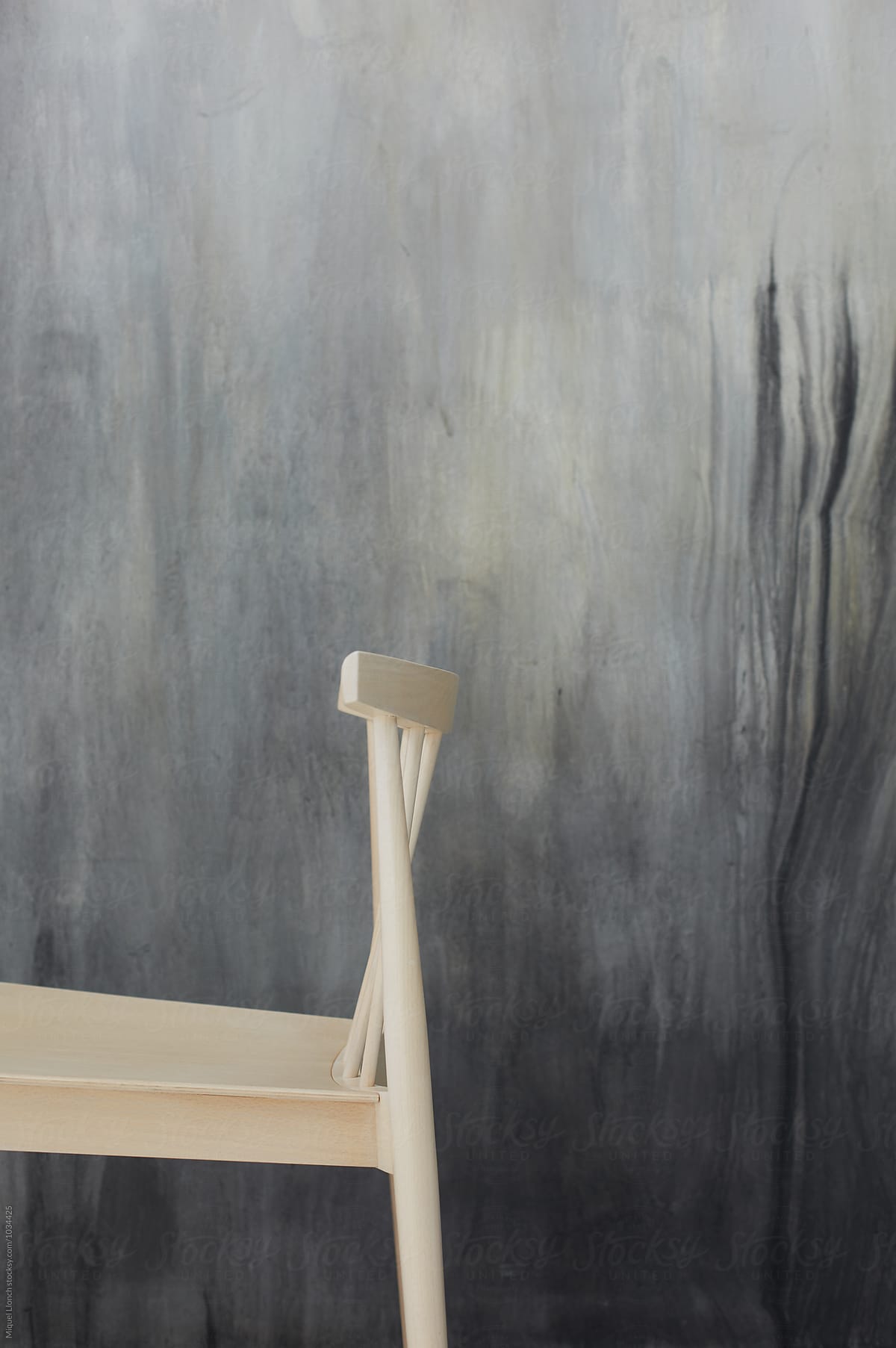 "Wooden Chair And Abstract Painting" by Stocksy Contributor "Miquel ...