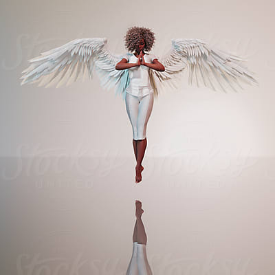 African American Female Angel