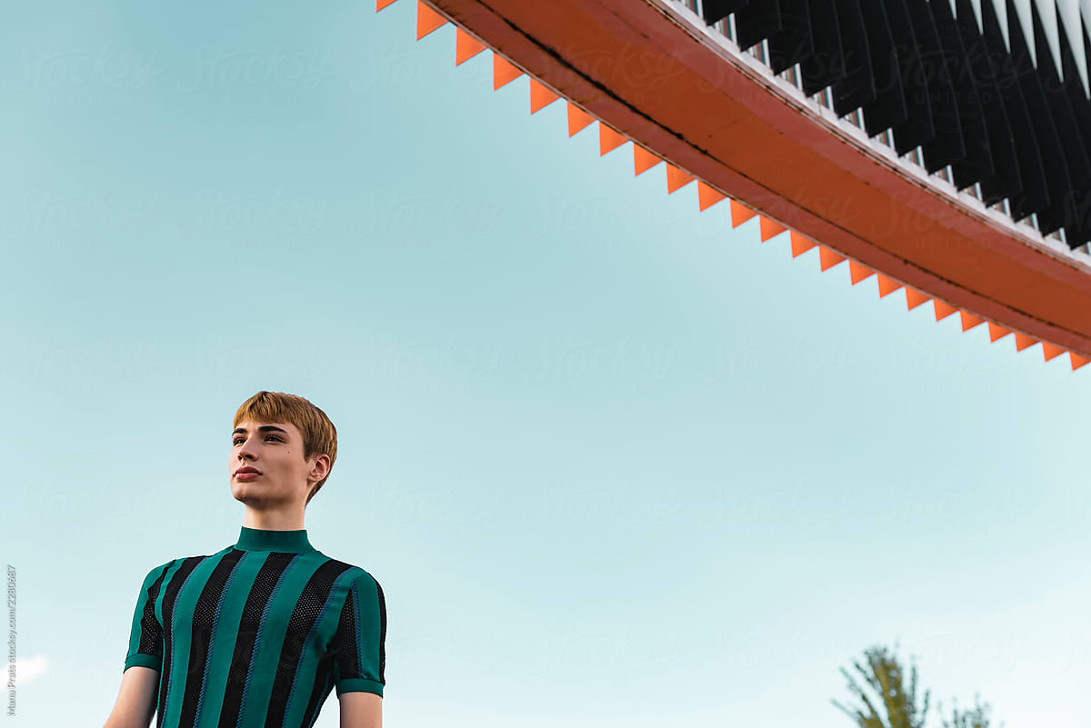 "Self-portrait Under Modern Architecture" by Stocksy Contributor "Manu ...