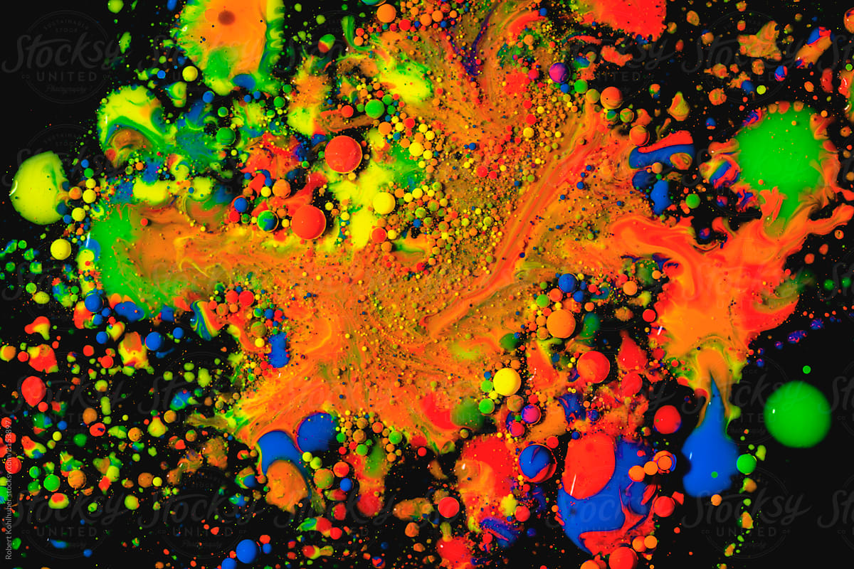 "Abstract Moving Neon Colors" by Stocksy Contributor "Robert Kohlhuber ...