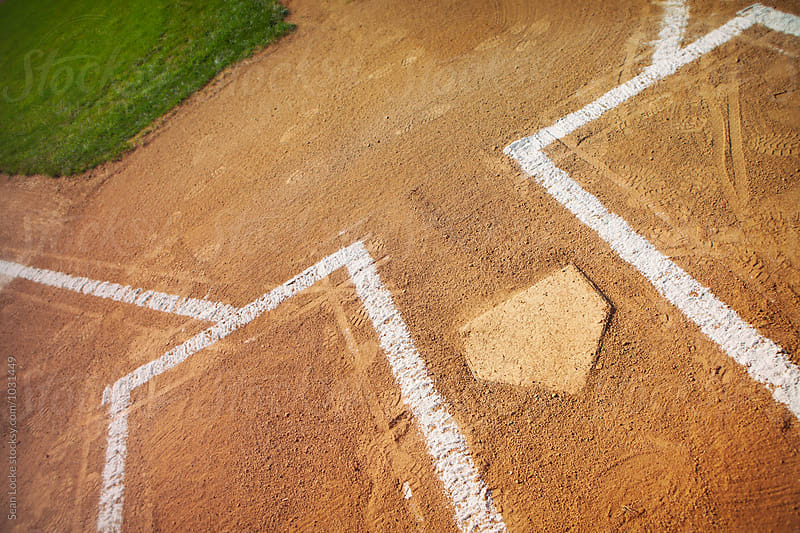 Baseball: Home Plate Area Waiting For Players - Stock Image - Everypixel