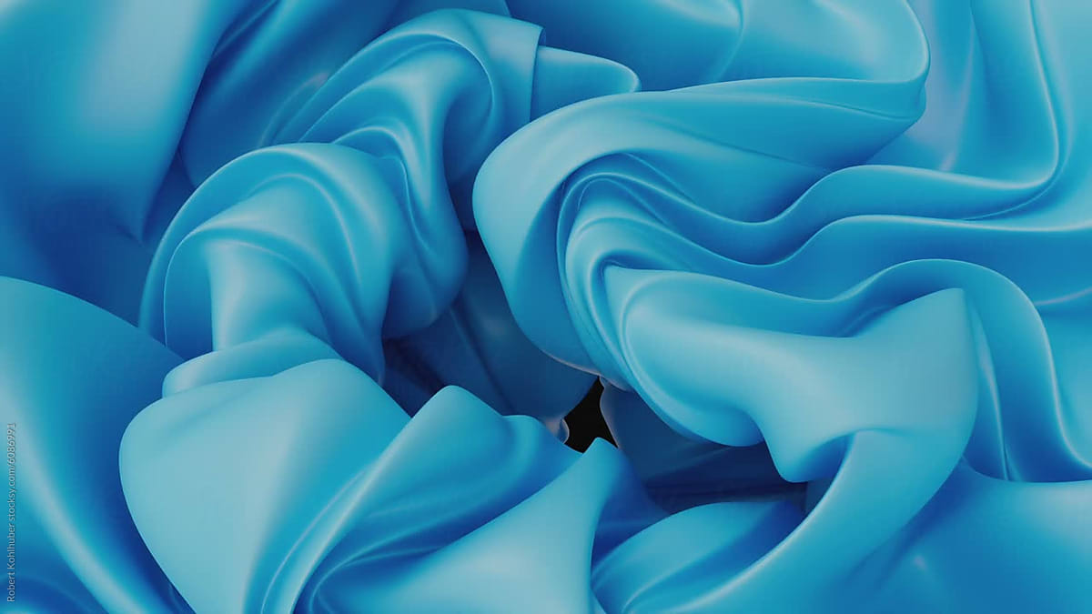 "Moving Wavy 3D Abstract Shape In Poppy Candy Colors" by Stocksy ...