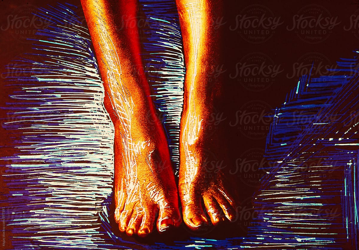 "Golden Scratched Feet" by Stocksy Contributor "kkgas" - Stocksy