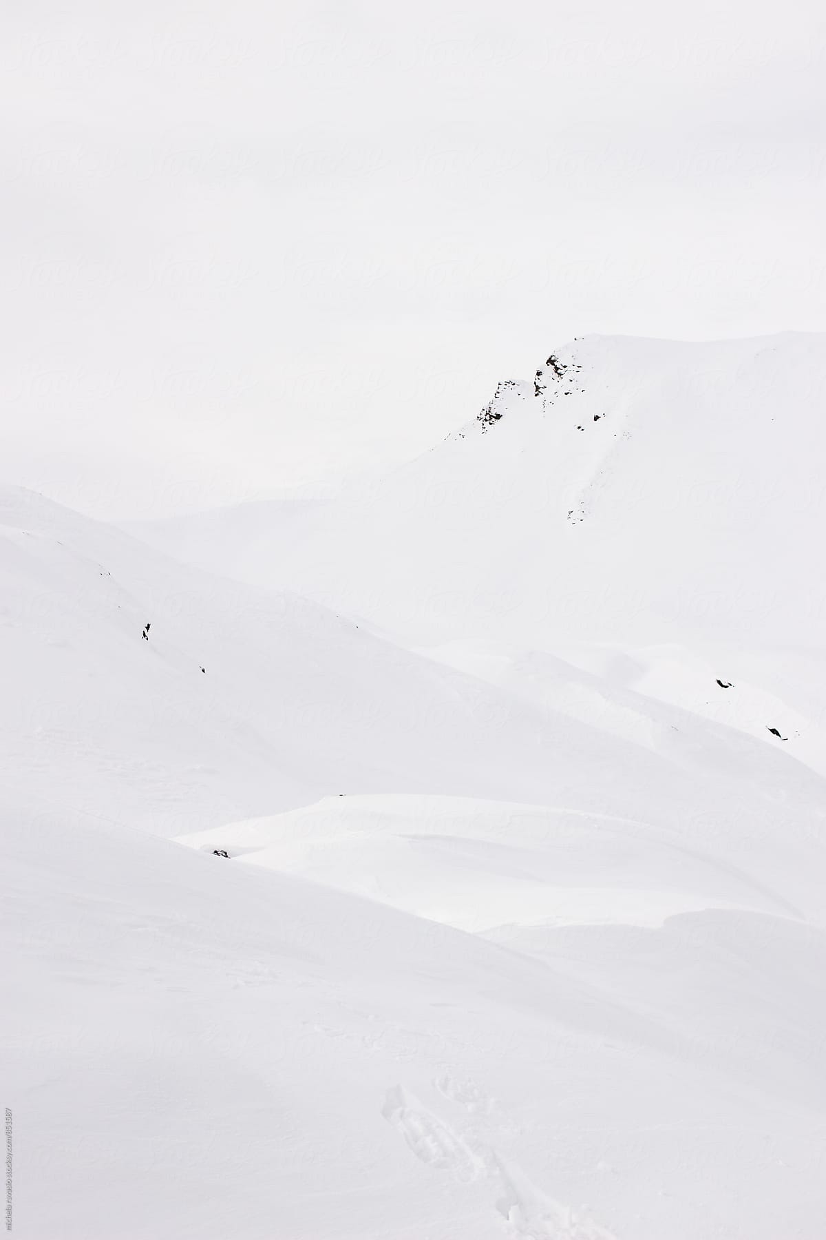 "White Shapes In The Mountains" by Stocksy Contributor "Michela Ravasio ...