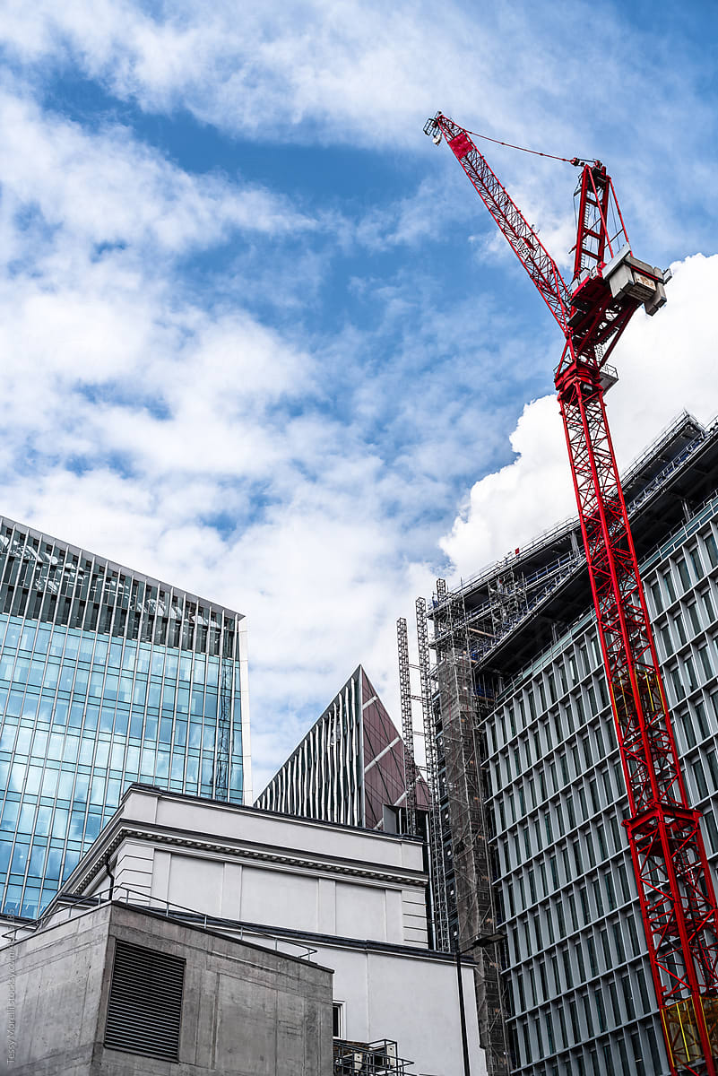 Construction industry building modern architecture - Stock Image ...