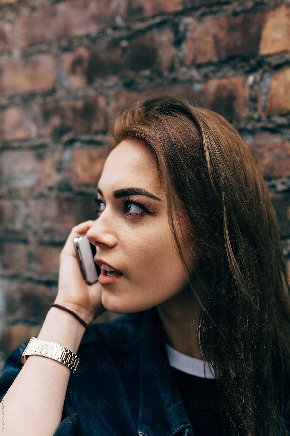 "Young Pretty Girl Using A Smartphone" by Stocksy Contributor "Mattia ...
