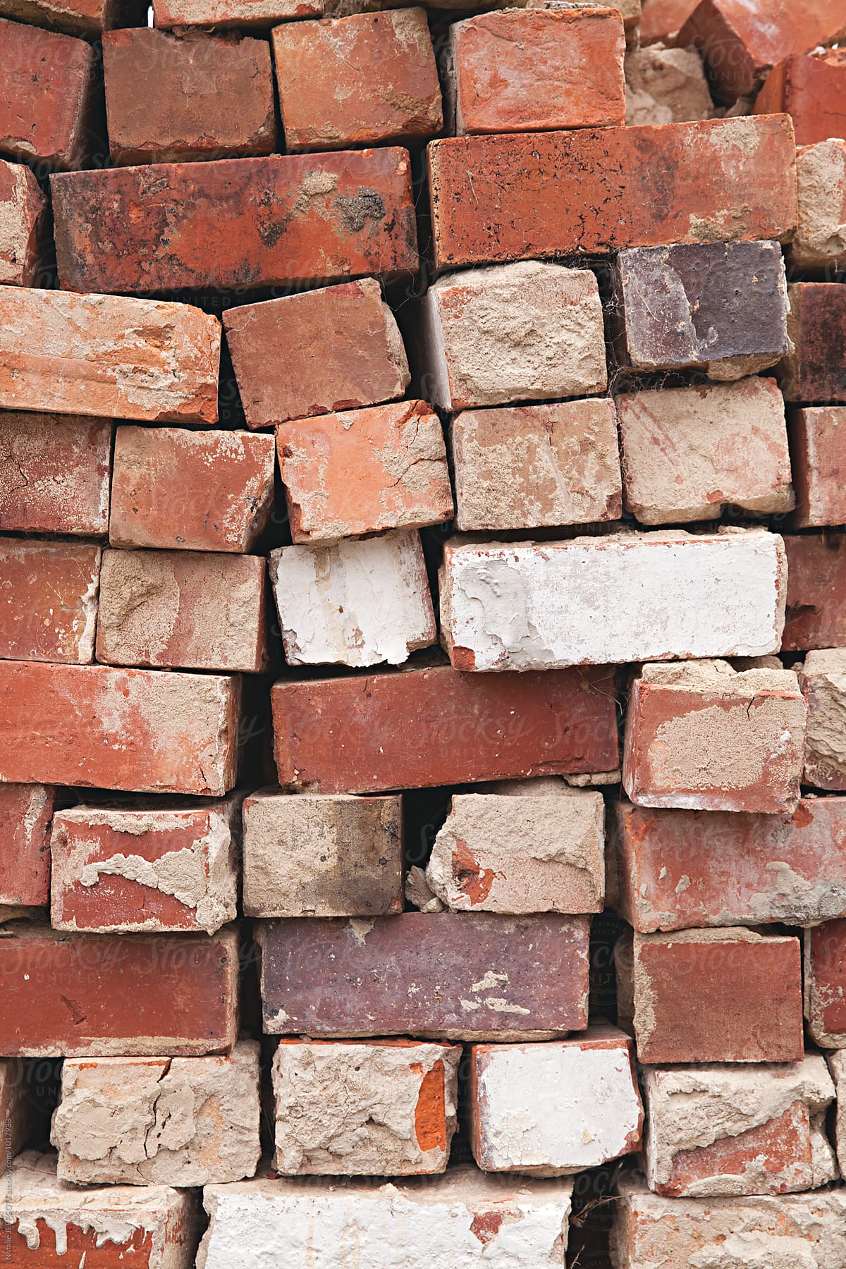 "Stack Of Old Red Bricks" by Stocksy Contributor "Natalie JEFFCOTT ...