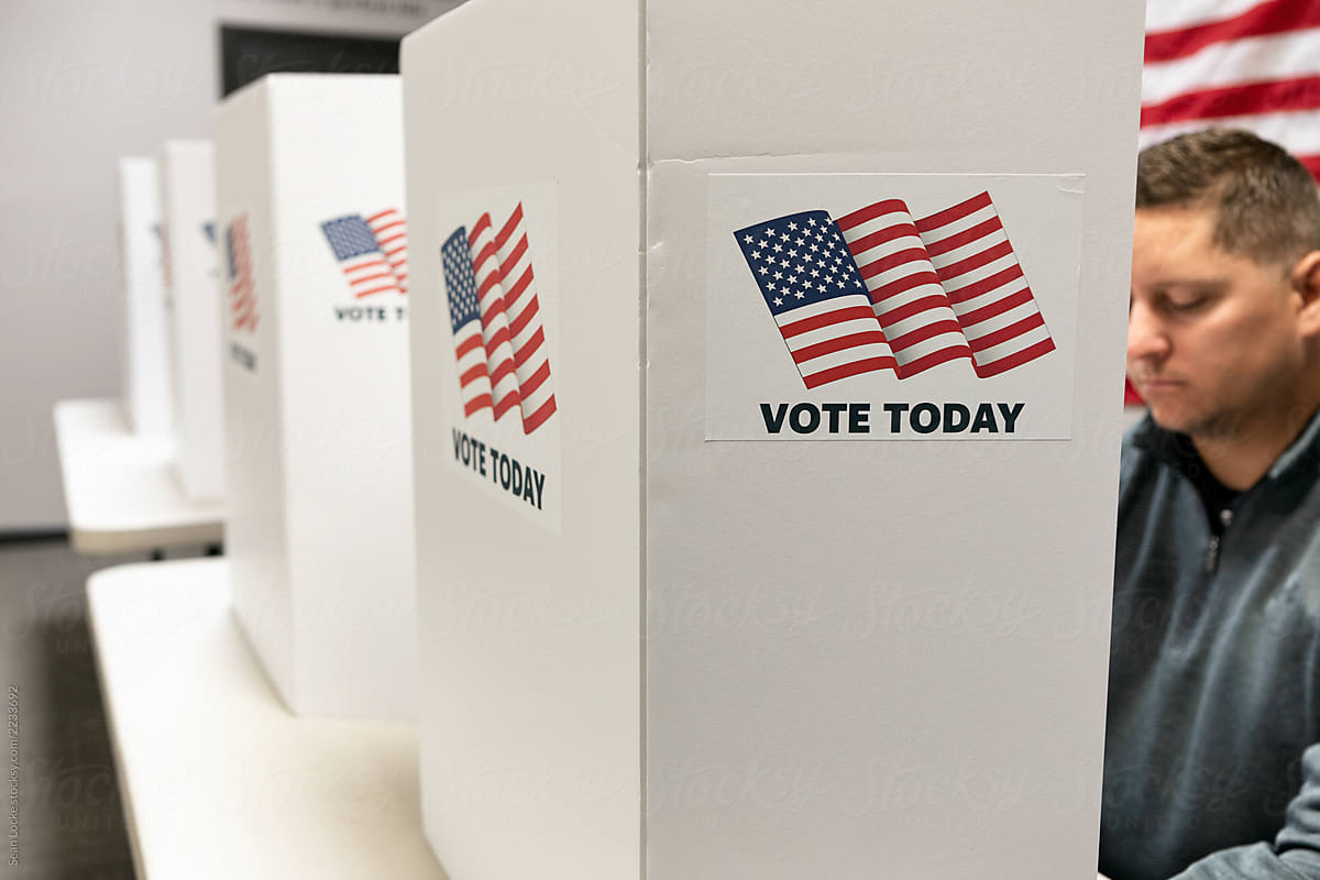 "Election: Men And Women Voting At Polling Location" by Stocksy ...