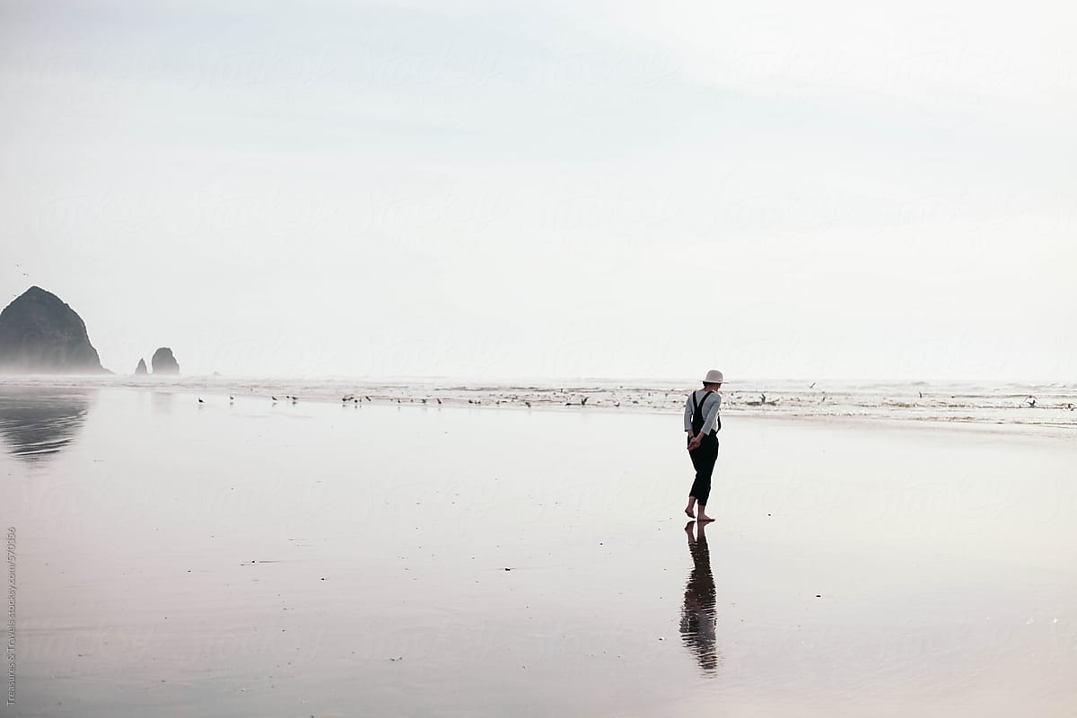 "Woman Standing By The Ocean" by Stocksy Contributor "Tegan Klenner ...