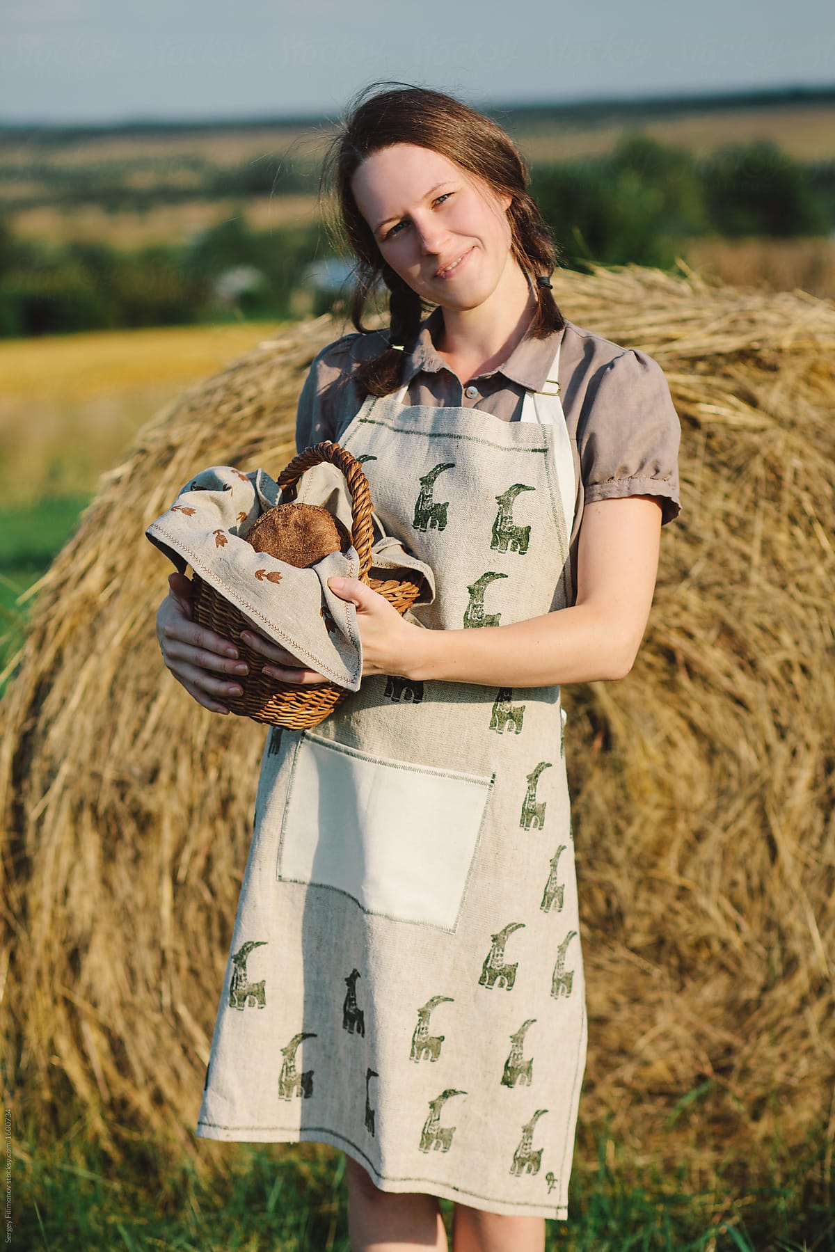 "Woman In Farmland Posing On Nature" by Stocksy Contributor "Serge ...