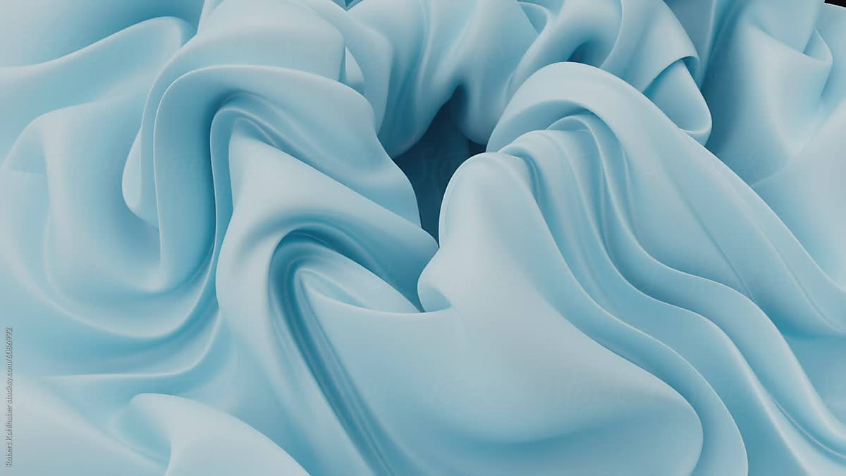 "Moving Wavy 3D Abstract Shape In Poppy Candy Colors" by Stocksy ...