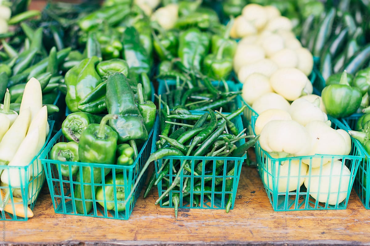 "Assorted Hot Peppers" by Stocksy Contributor "Kristin Duvall" - Stocksy