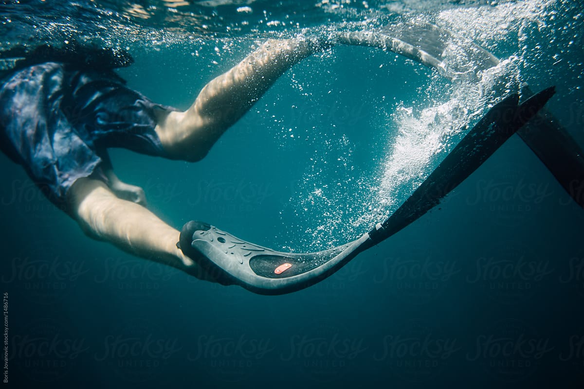 "Man Diving In The Sea" by Stocksy Contributor "Boris Jovanovic" - Stocksy
