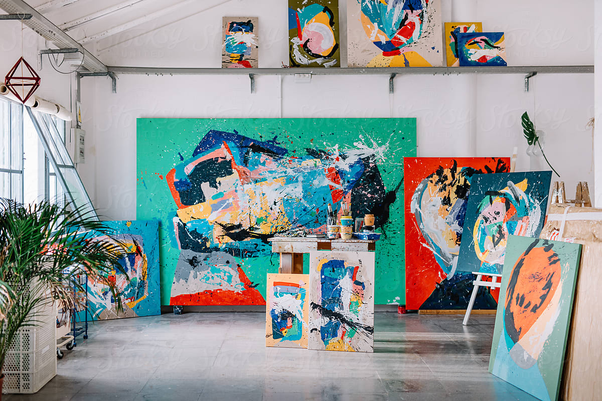 "A Studio Full Of Paintings" by Stocksy Contributor "Marc Bordons ...