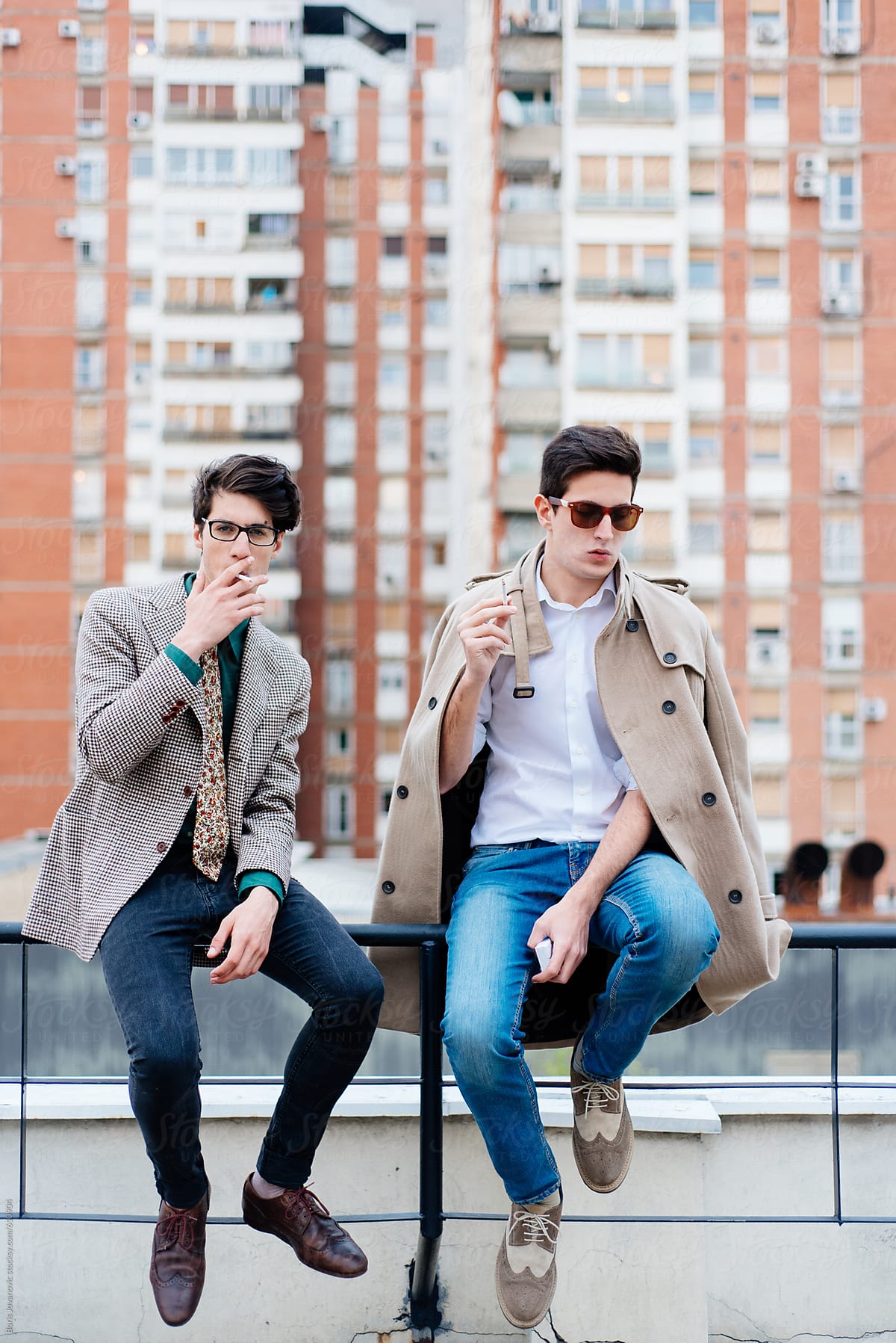 "Two Stylish Man Hanging Out" by Stocksy Contributor "Boris Jovanovic ...