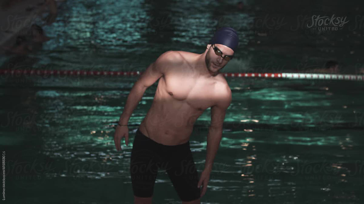 "Swimmer Stretching His Body" by Stocksy Contributor "Lumina" - Stocksy