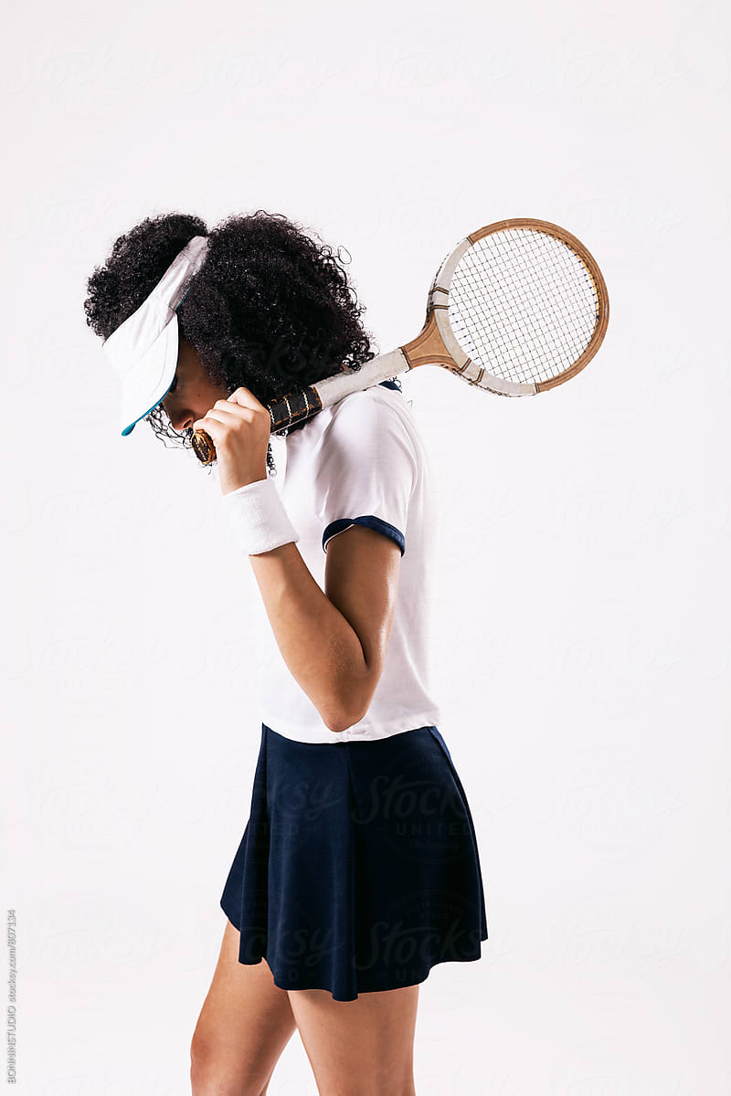 "Side View Of A Woman Wearing Fashion Sport Clothes. Tennis" by Stocksy ...