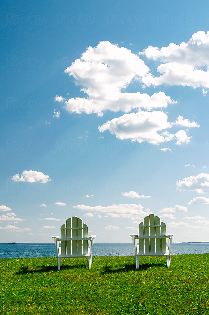 "Two Chairs Side By Side Overlooking Ocean" by Stocksy Contributor ...
