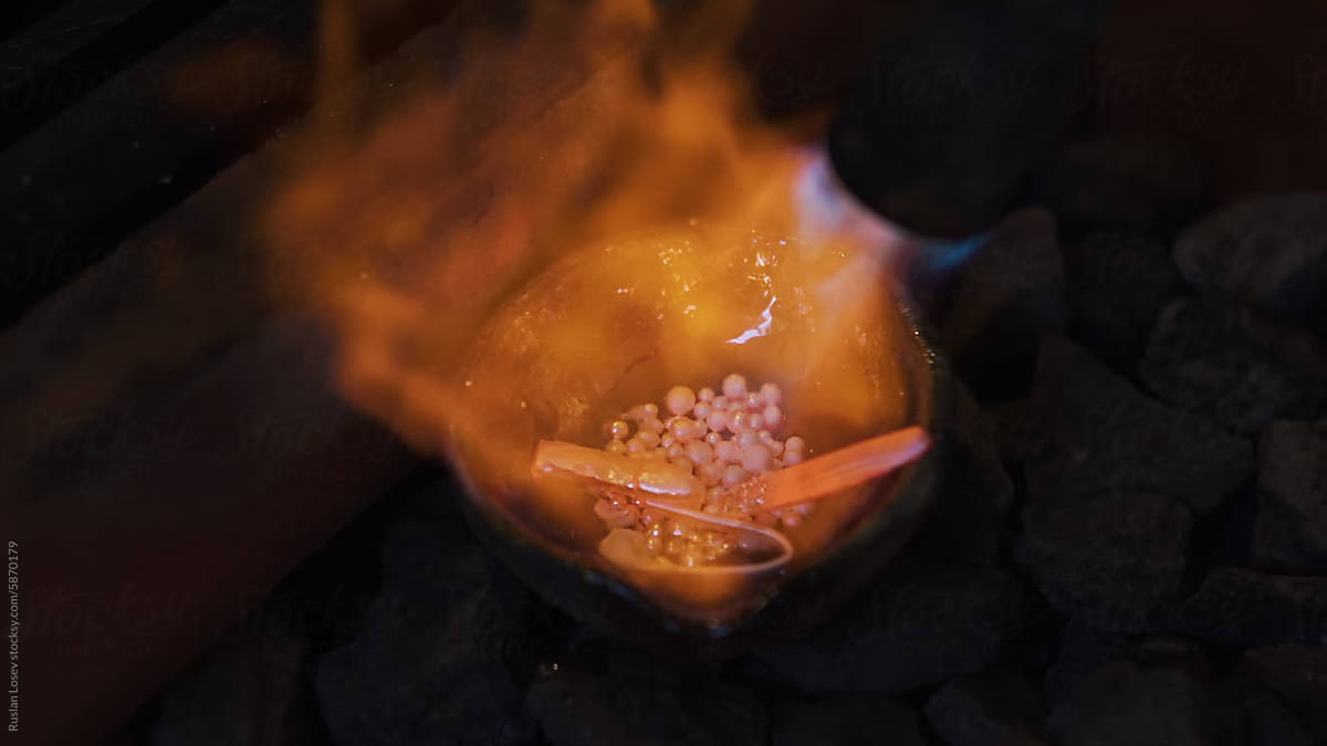 "Silver Smelting For Jewelry. Handmade." by Stocksy Contributor "Ruslan ...