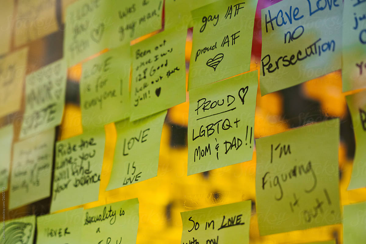 "LGTBQ Community Board" by Stocksy Contributor "Lauren Lee" - Stocksy