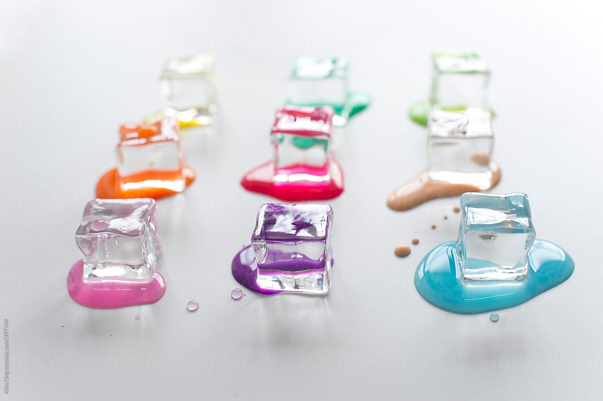 "Colorful Ice Cubes" by Stocksy Contributor "Alita ." - Stocksy