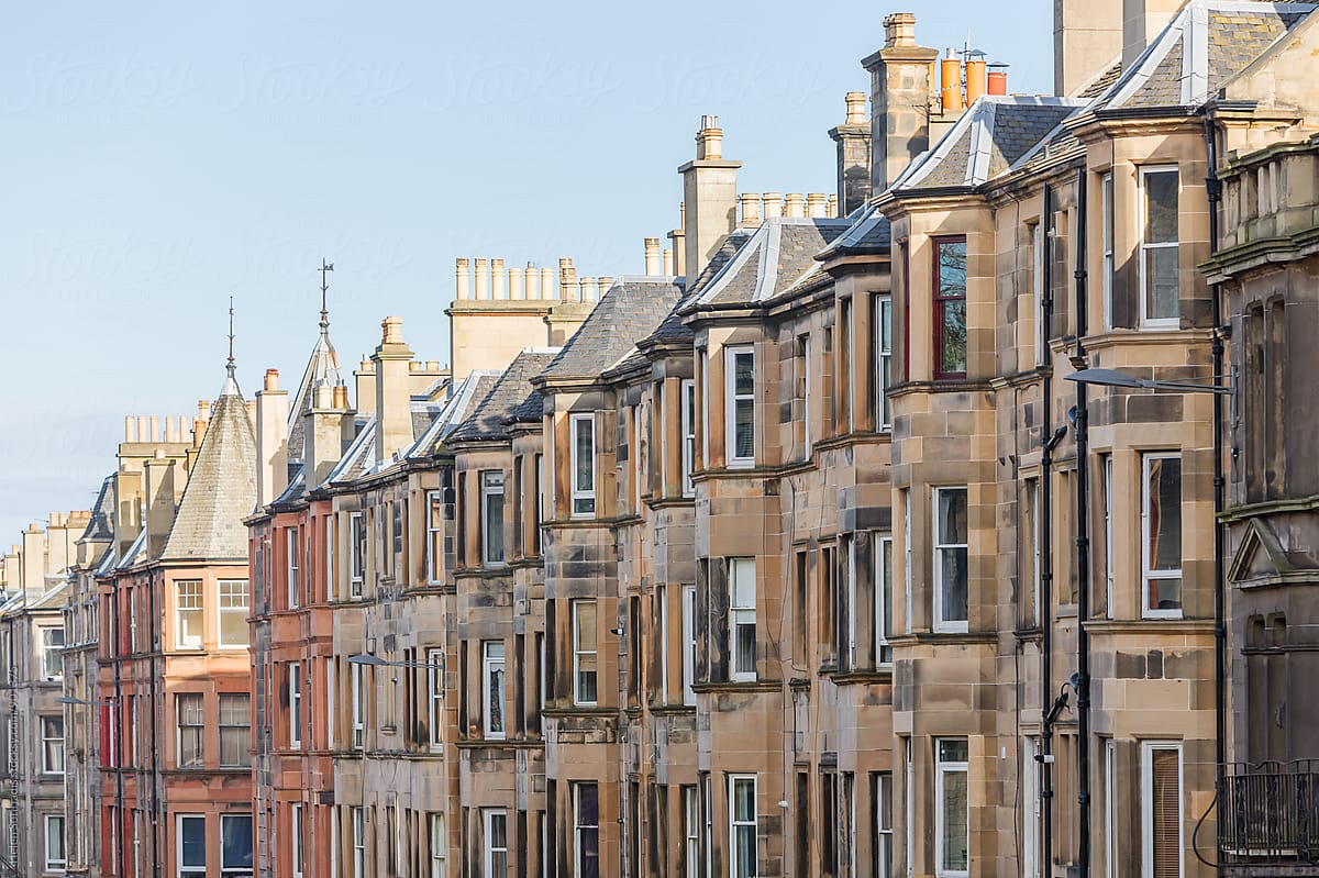 "Row Houses In Edinburgh" by Stocksy Contributor "Helen Sotiriadis ...