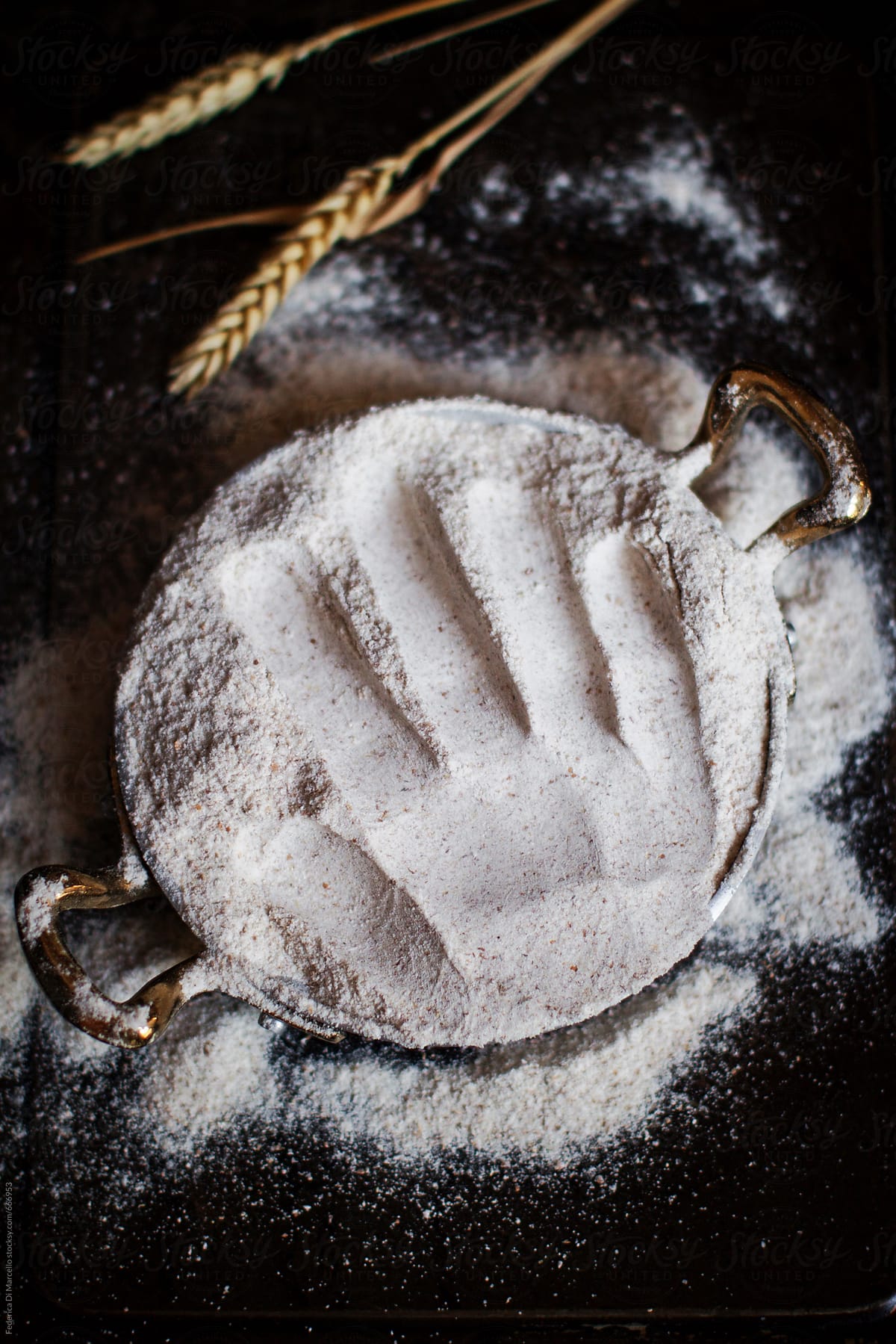 "Organic Whole Wheat Flour In A Small Pan" by Stocksy Contributor ...