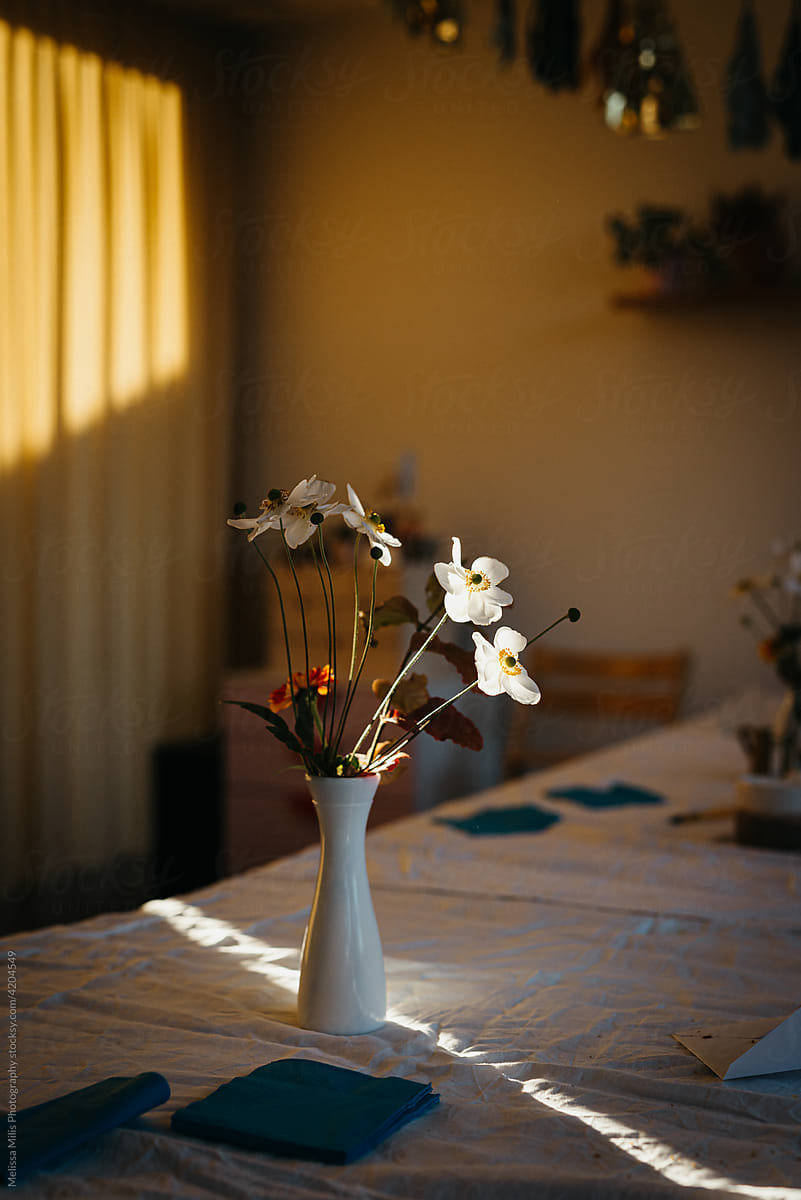 "Fresh Flowers On Table For Party" by Stocksy Contributor "Melissa ...