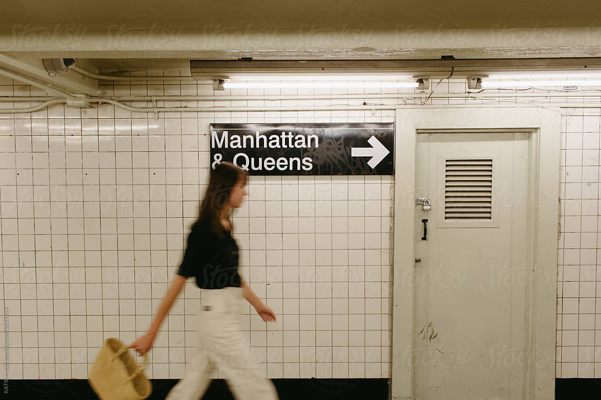 Woman Walking Toward Door