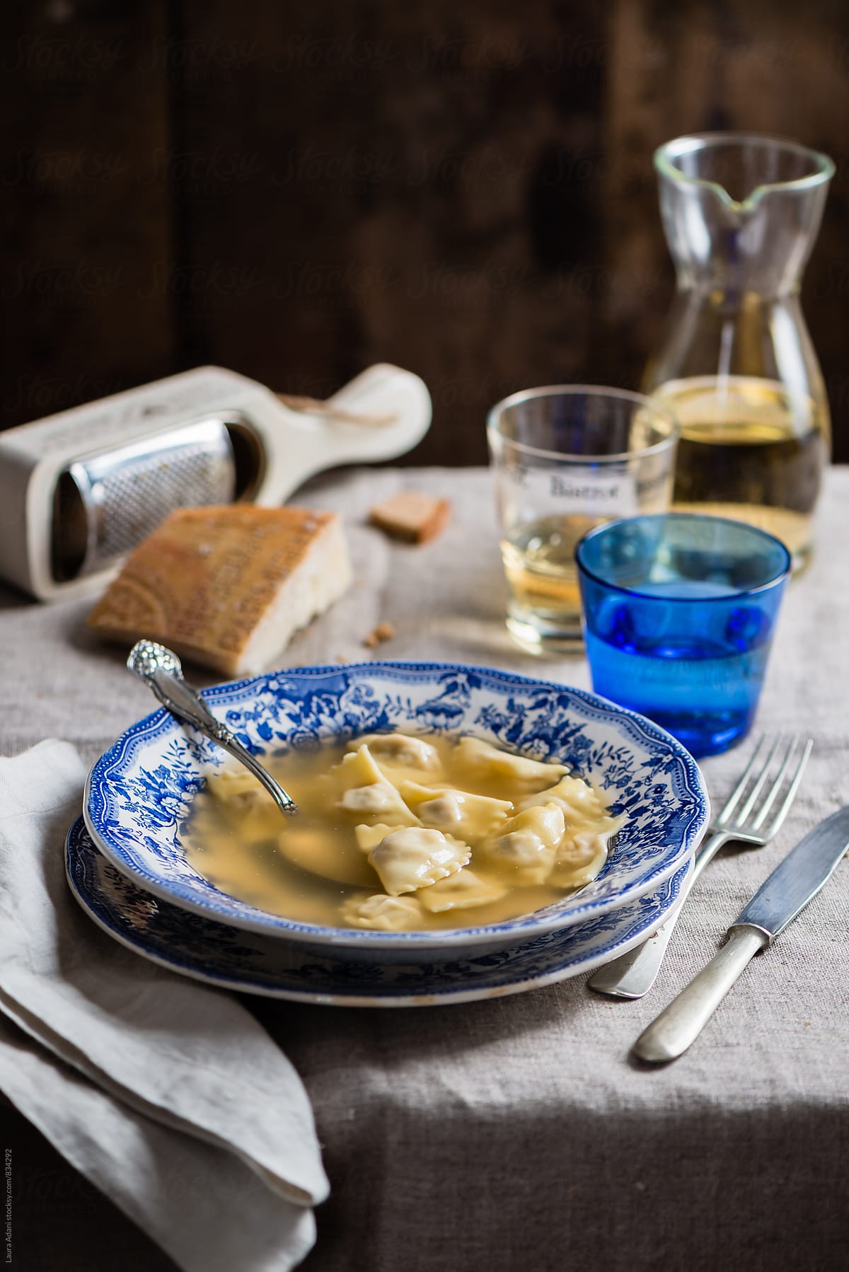 "Cappelletti In Bouillon" by Stocksy Contributor "Laura Adani" - Stocksy