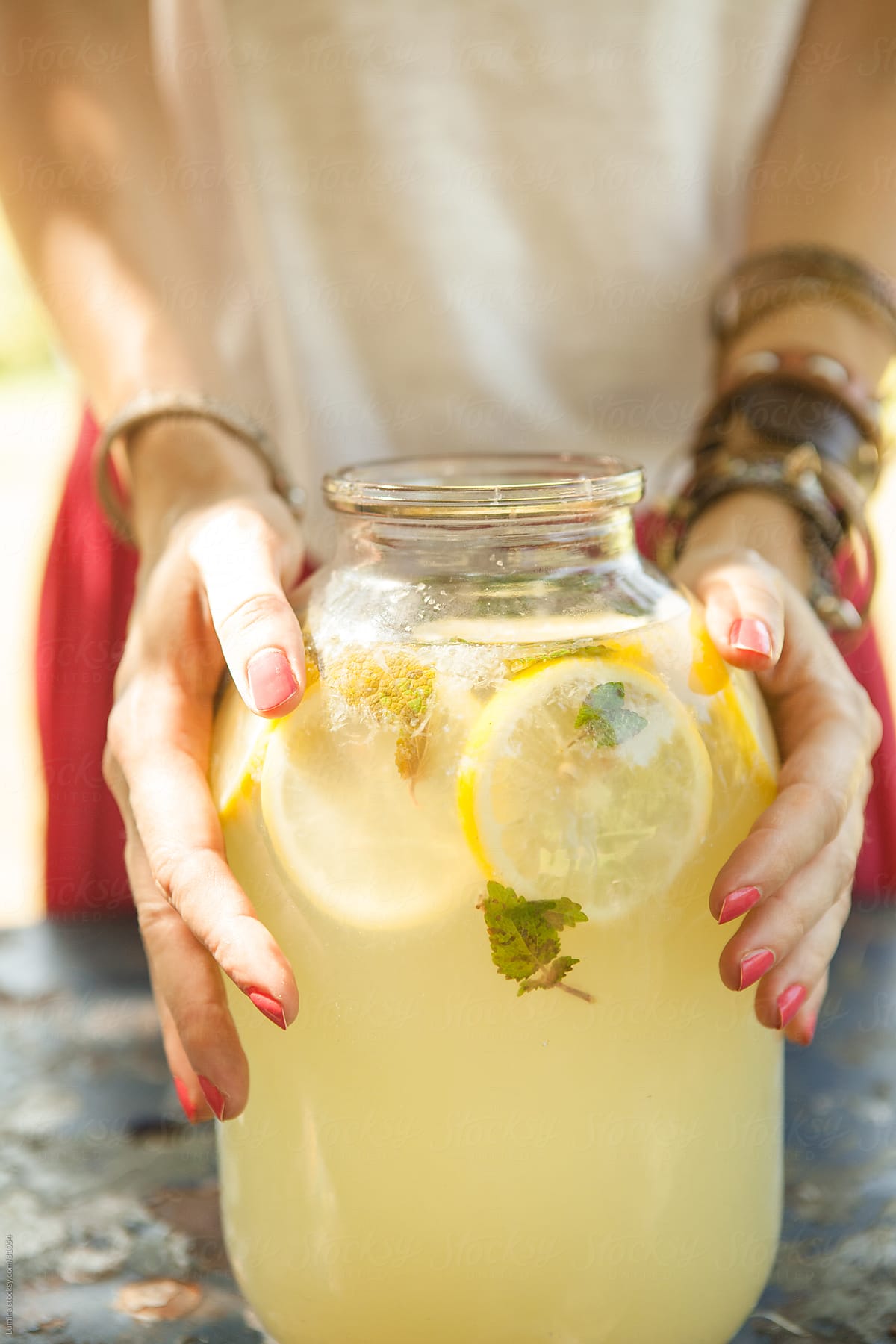 "Fresh Lemonade With Mint Leaves" by Stocksy Contributor "Lumina" - Stocksy