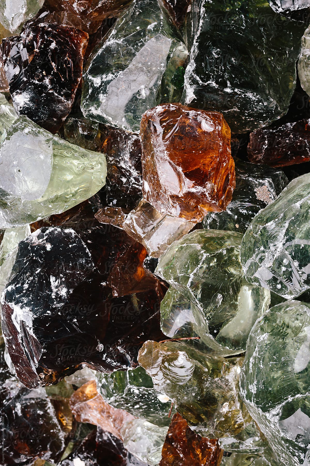 "Colored Glass Stones" by Stocksy Contributor "Evgenij Yulkin" - Stocksy