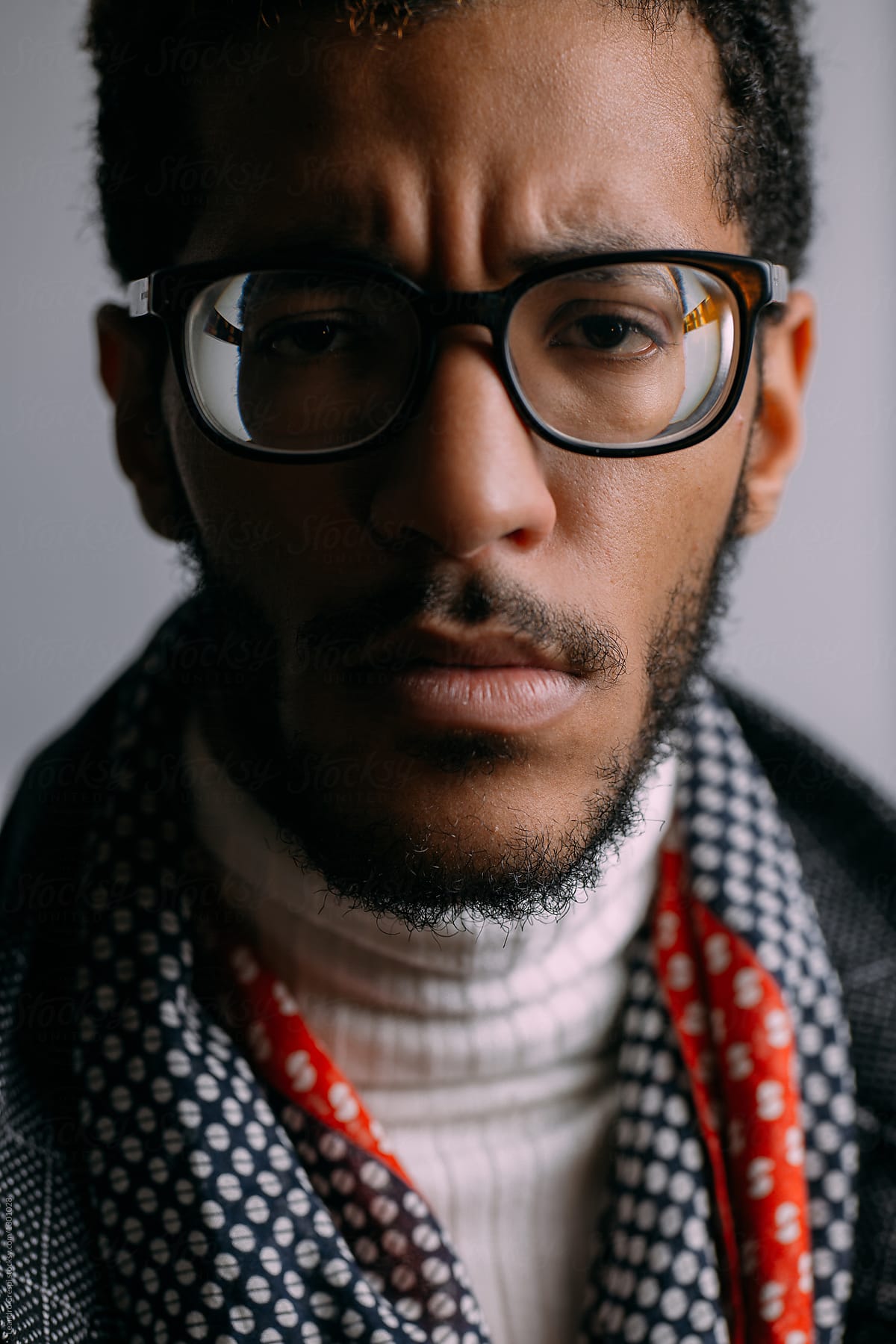 "Closeup Portrait Of A Man With Glasses" by Stocksy Contributor ...