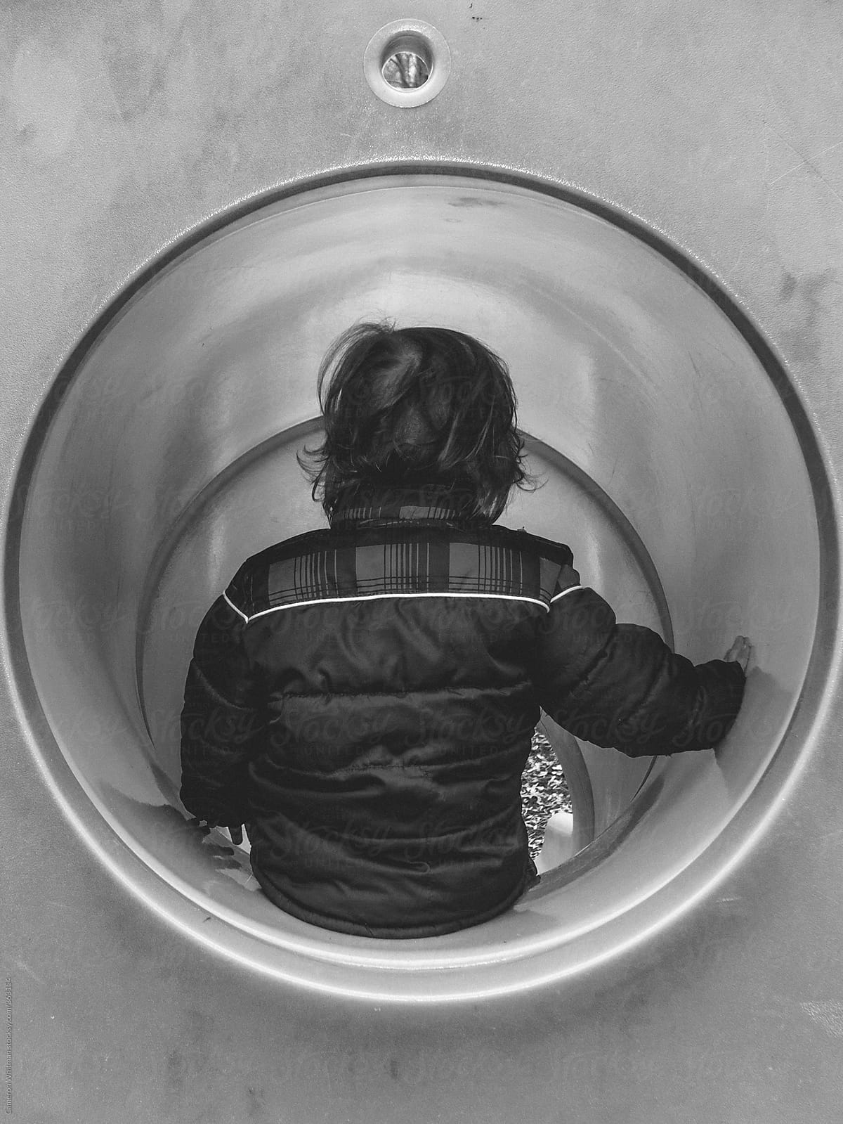"Tube Slide In The Winter Time" by Stocksy Contributor "CWP, LLC" - Stocksy