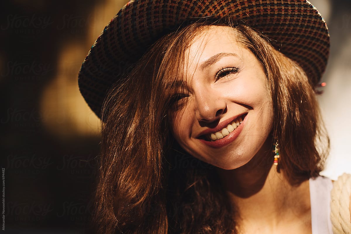 "Happy Cute Girl Enjoying The Sunlight" by Stocksy Contributor ...